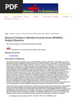 Rcmas 2 | PDF | Anxiety | Social Anxiety
