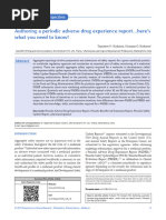 PSUR Vs PBRER (Updated) | PDF | Pharmacovigilance | Risk