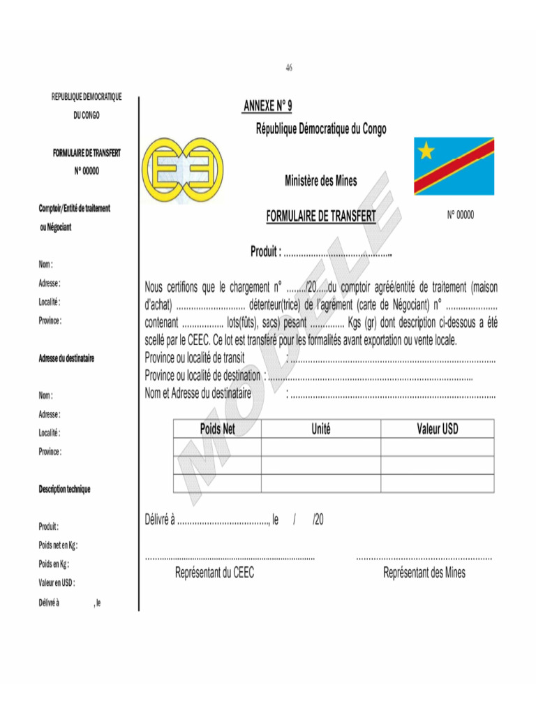 Formulaire de Transfert | PDF
