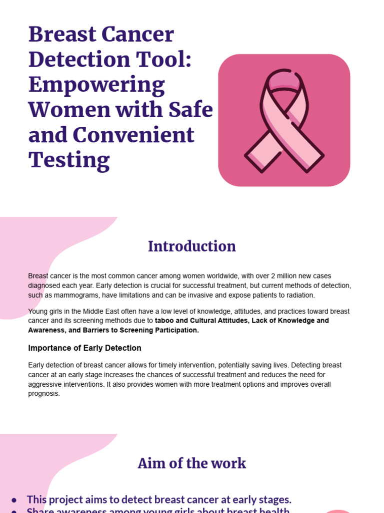 Wearable Breast Cancer Detection Tool | PDF | Breast Cancer | Cancer