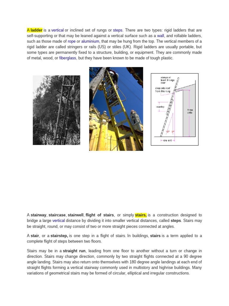 Stairs & Ladder | PDF