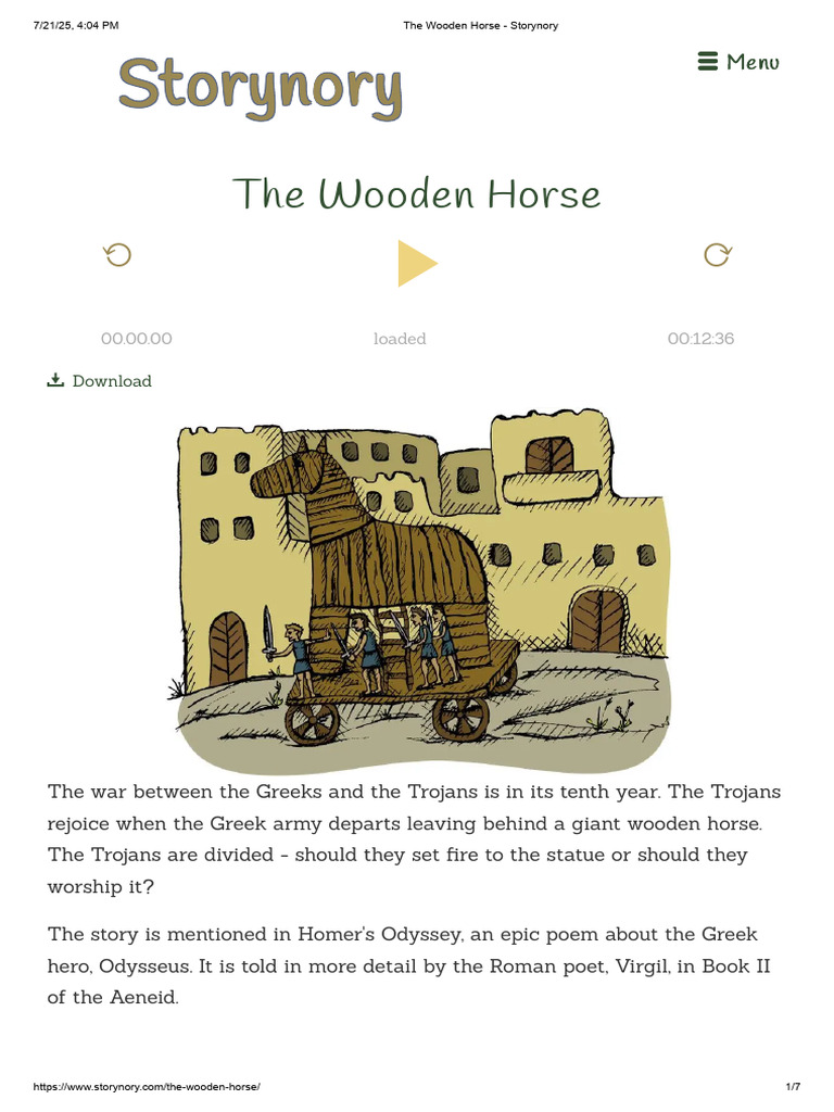 The Trojan Horse: A Greek Myth | PDF | Greek Mythology | Odysseus