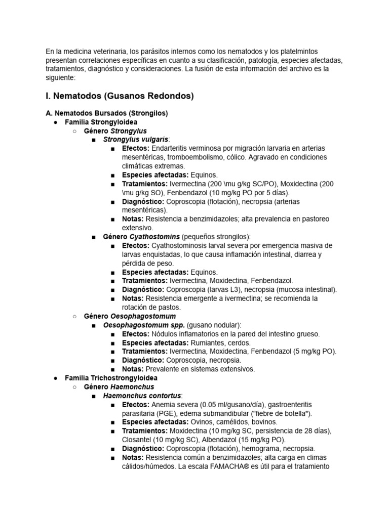 Parasitologia Notas | PDF | Especialidades Medicas | Medicina CLINICA