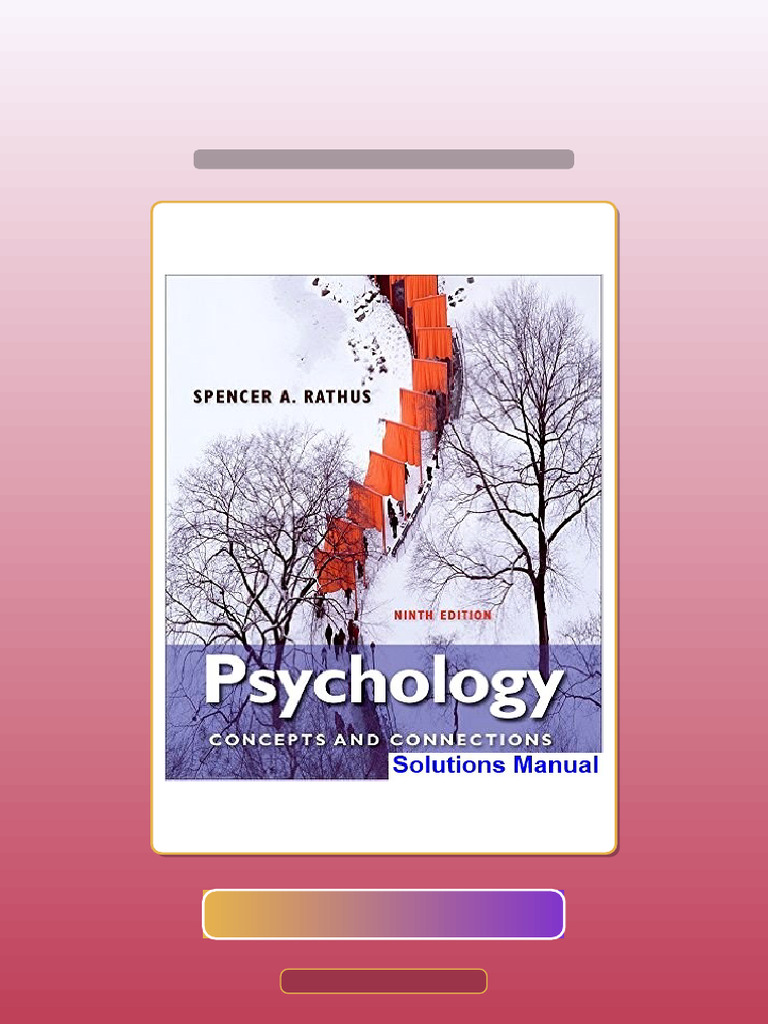 Psychology Concepts and Connections 9th Edition Rathus Fast Access ...