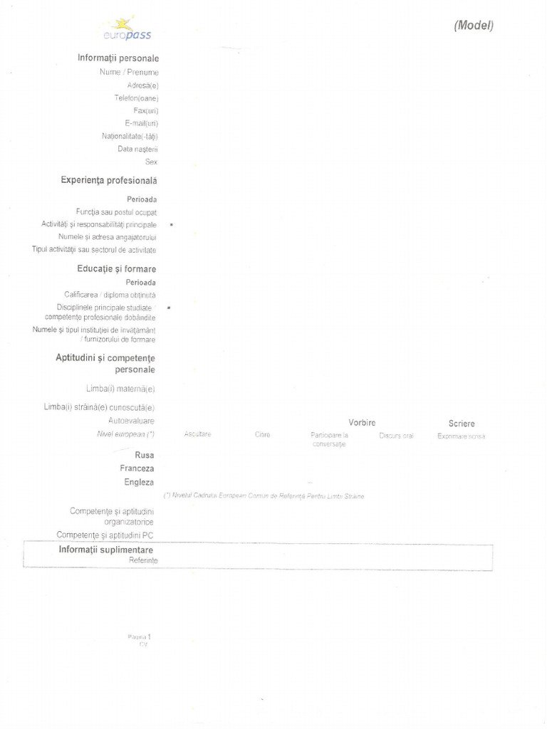 Europass CV | PDF