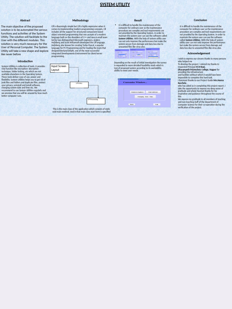 Poster | PDF | C Sharp (Programming Language) | Software Engineering