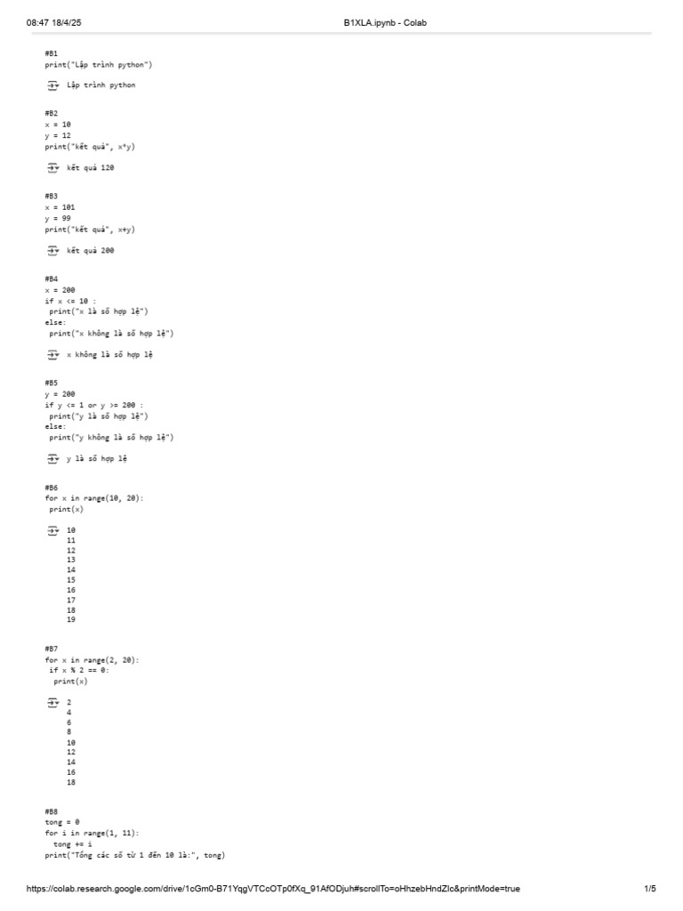 B1XLA - Ipynb - Colab | PDF