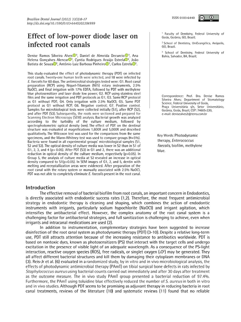 Laser In Endodontics Pdf
