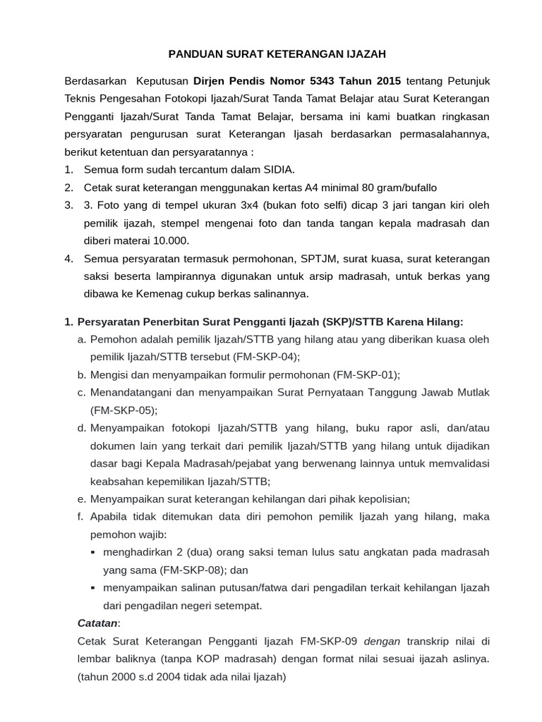 Panduan Suket - Ijazah | PDF