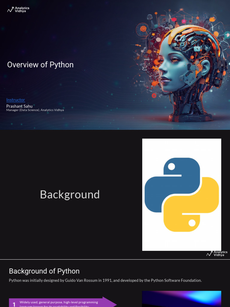 Beautiful - Ai - M1 - V2 - Overview of Python | PDF