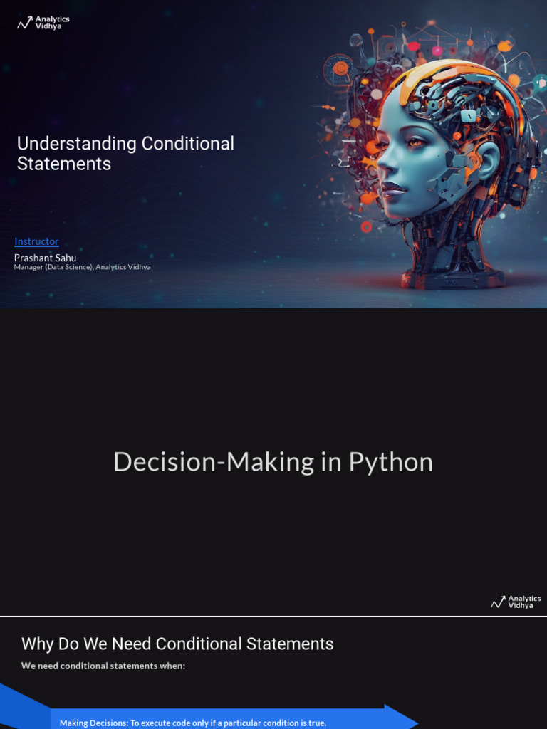 Beautiful - Ai - M1 - V4 - Understanding Conditional Statements | PDF | Python (Programming ...