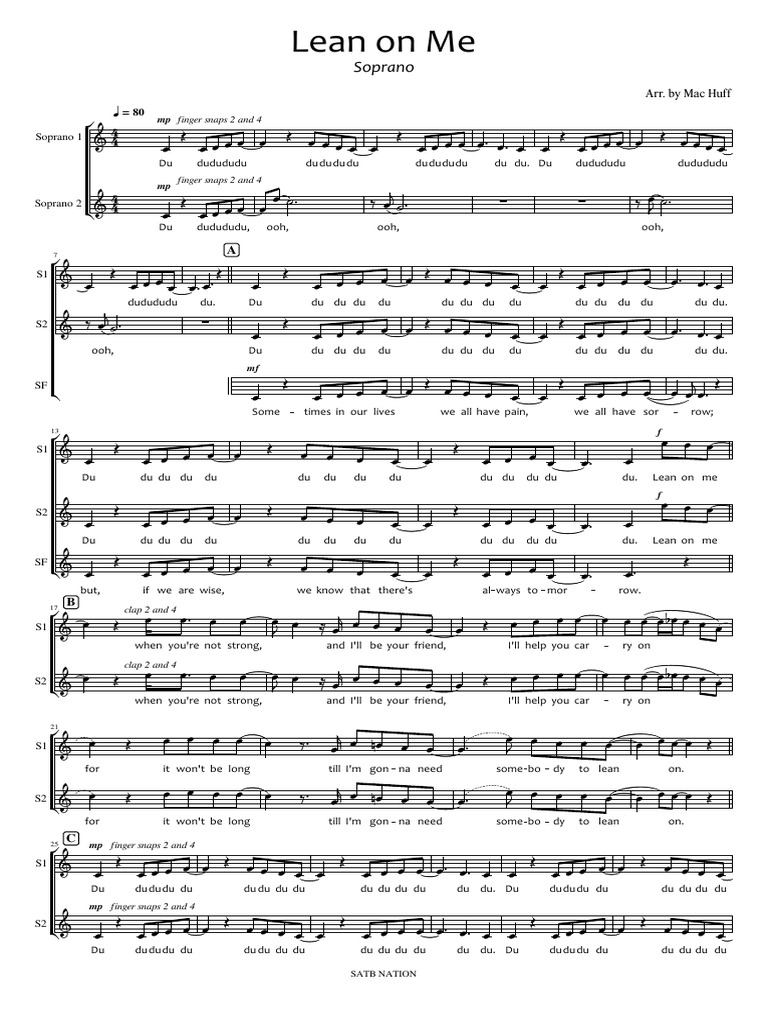 S Lean On Me | PDF