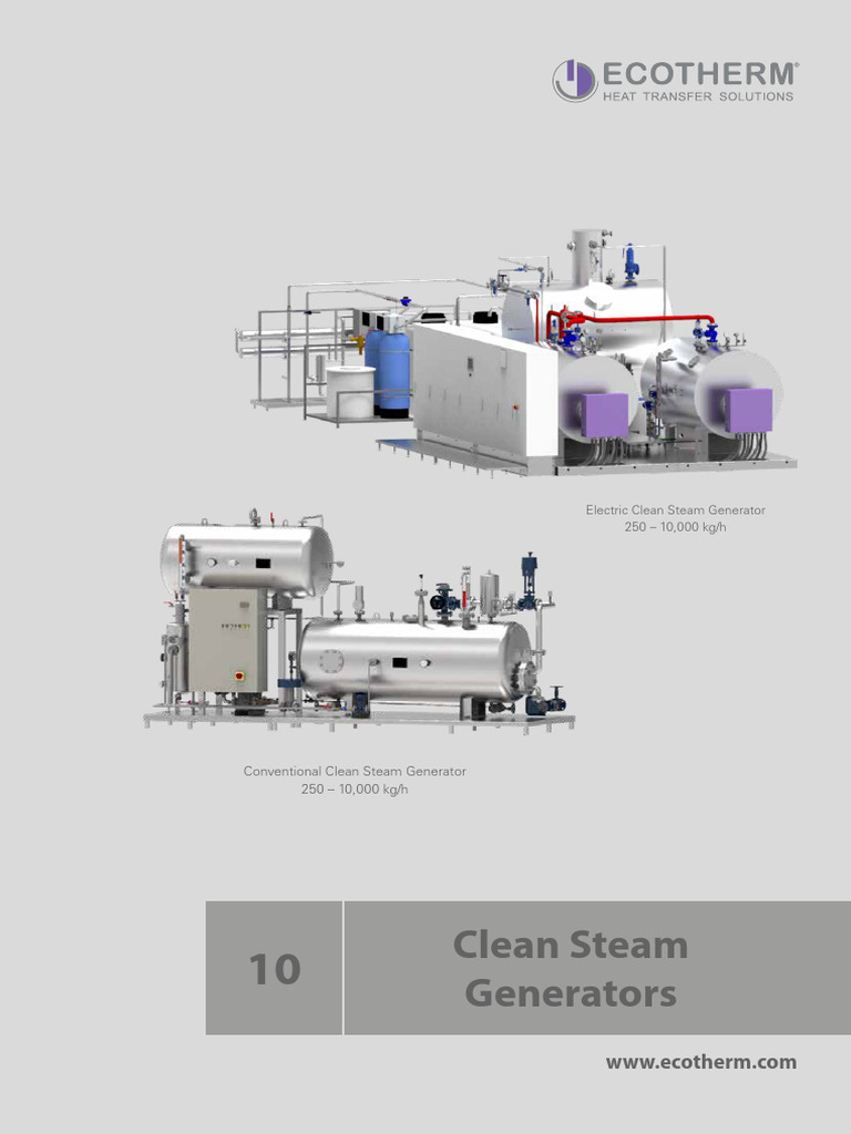 10 Ecotherm Clean Steam Generators en | PDF | Boiler | Water Heating