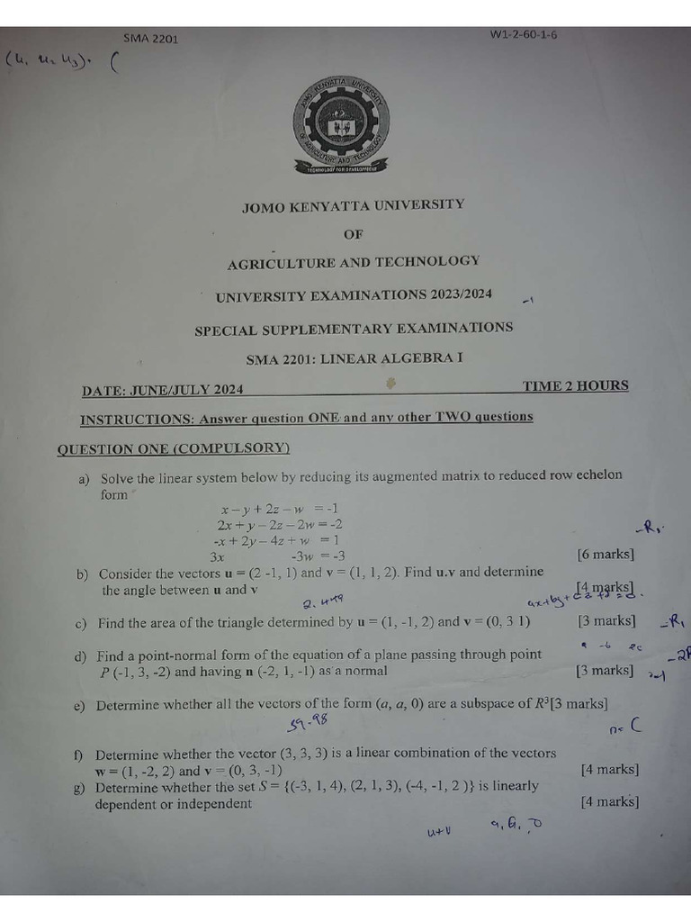 Linear Algebra | PDF