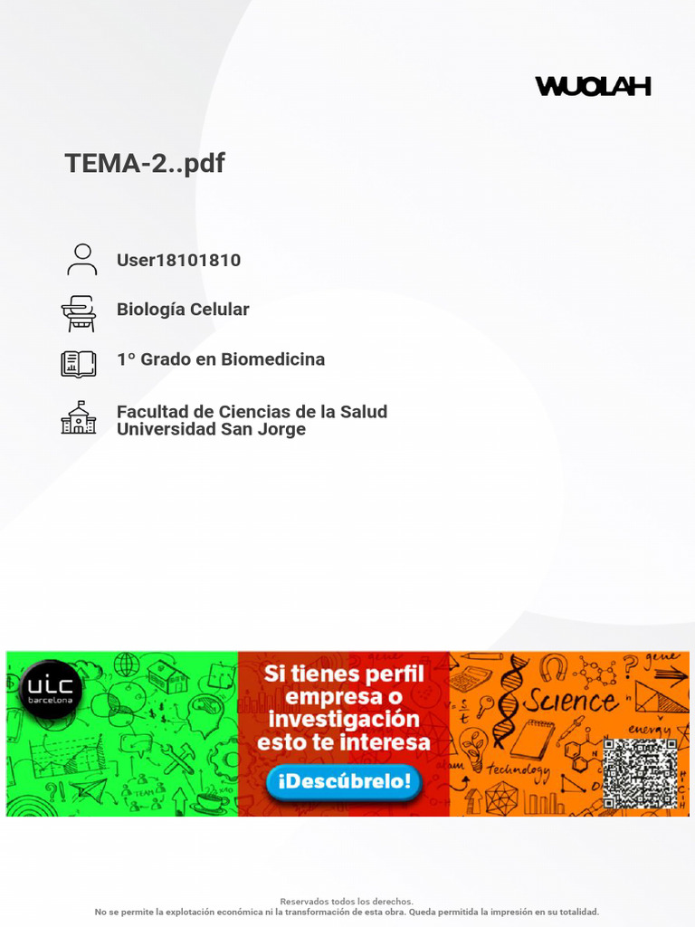 Tema-2. Usj | PDF | Membrana biológica | Membrana celular