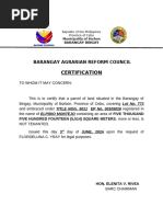 Barc Certificate | PDF