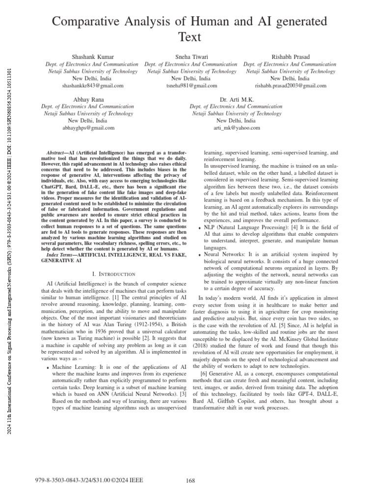 Untitled Collection Zvoh477p Comparative Analysis of Human and Ai ...