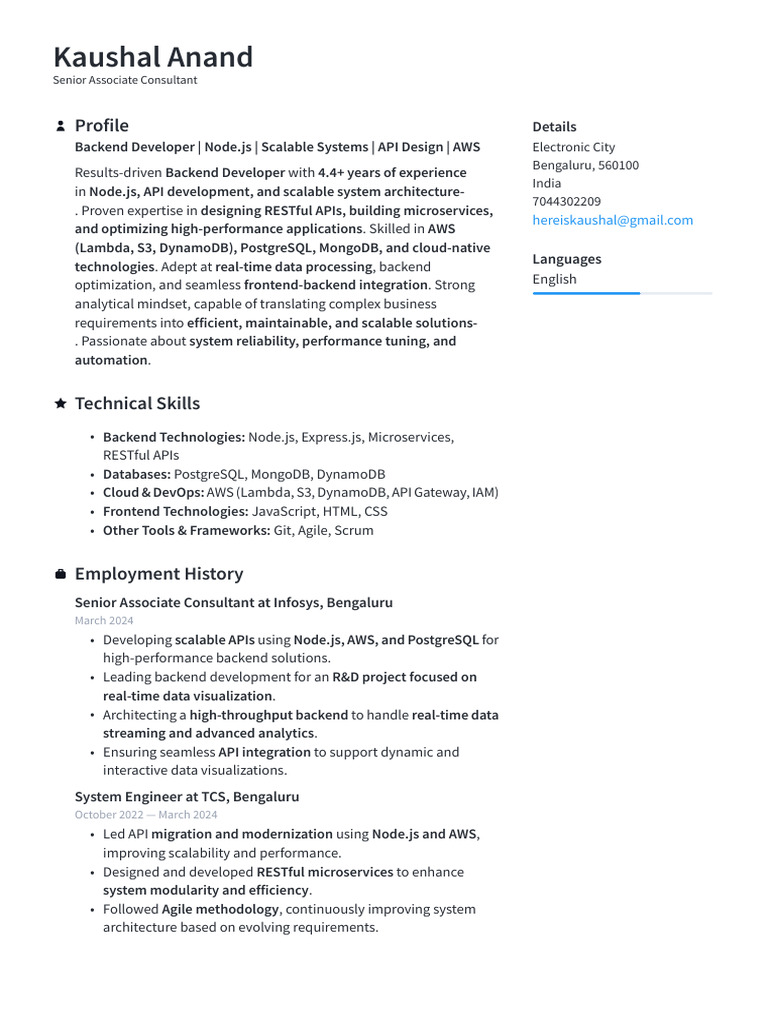 Kaushal Anand Sainokoyo | PDF | Amazon Web Services | Software Development