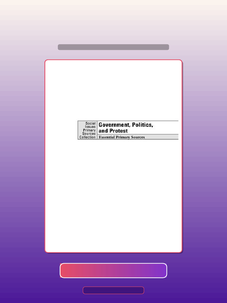 Social Issues Essential Primary Sources Collection Government Politics ...