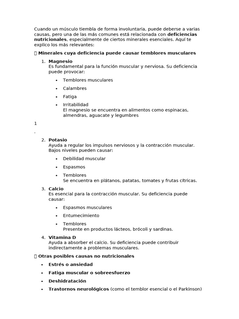 Cuando Un Músculo Tiembla | PDF