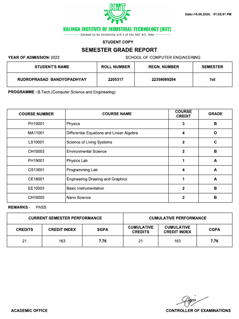 First Semester | PDF