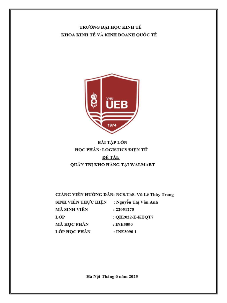 BTL LOGISTICS ĐIỆN TỬ | PDF