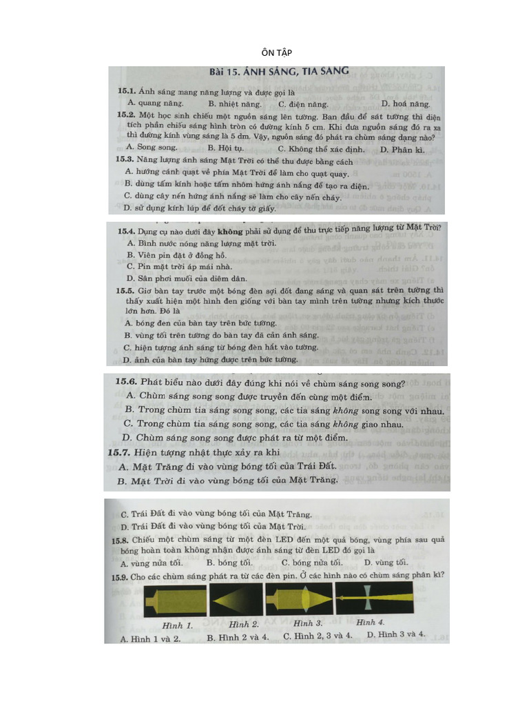 ÔN TẬP khtn 7 | PDF