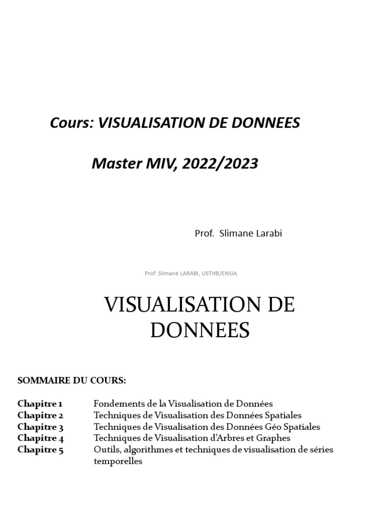 Techniques de Visualisation de Données | PDF | Couleur | Données
