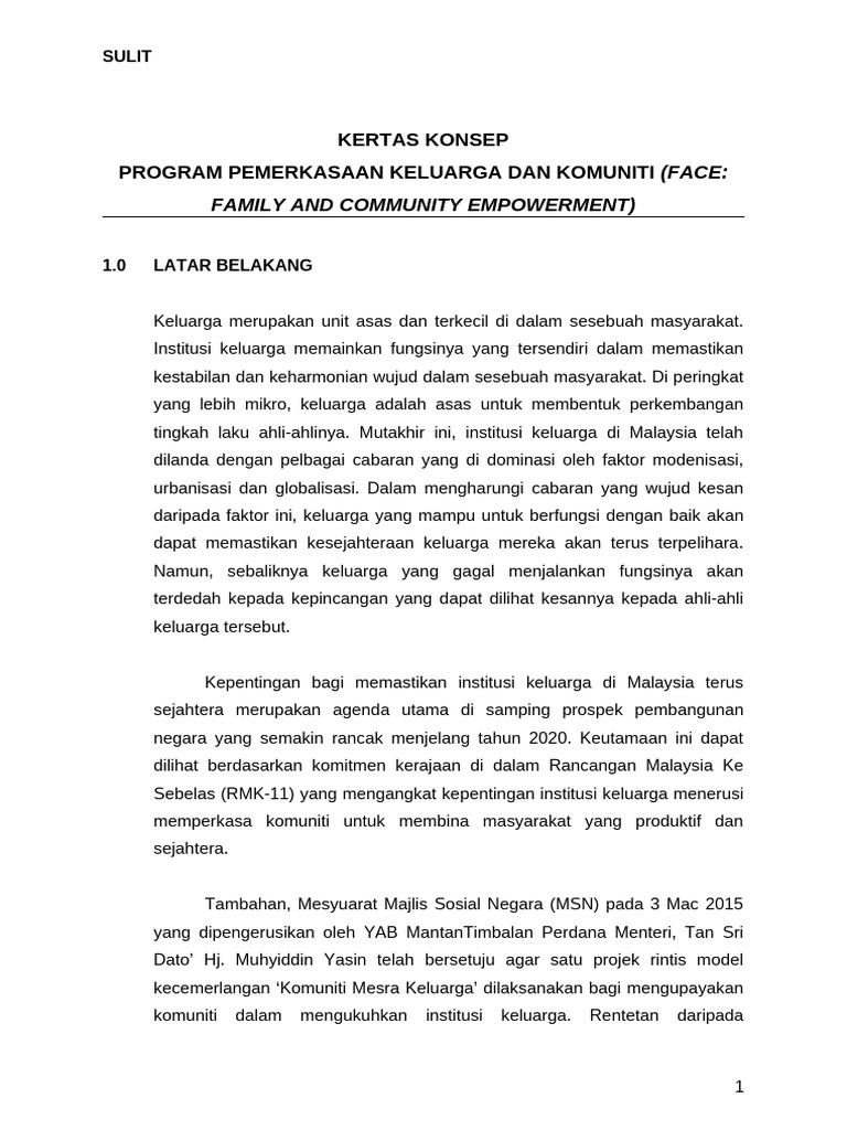 KERTAS CADANGAN FACE (Mesyuarat Pengarah Negeri) 9 JUN 2016 Pindaan Pengarah SDPO | PDF