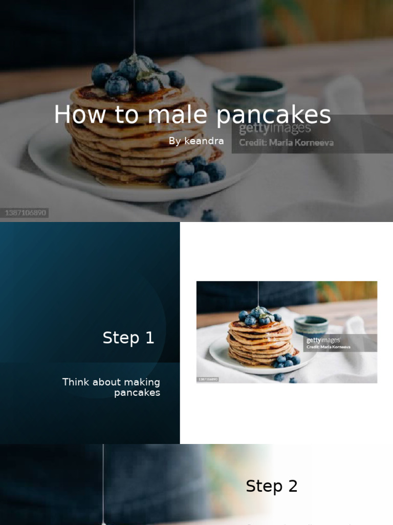 How To Male Pancakes: by Keandra | PDF