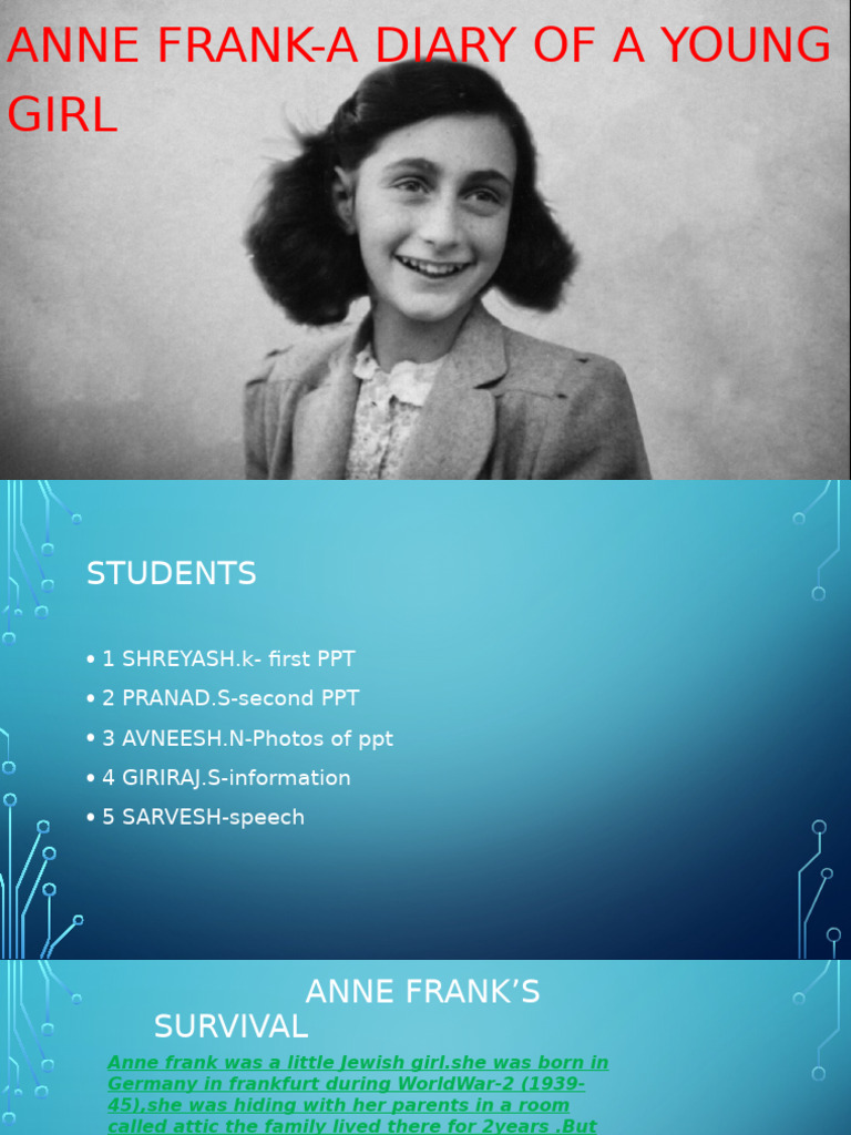Anne Frank-A Diary of A Young Girl | PDF | Anne Frank | World War II