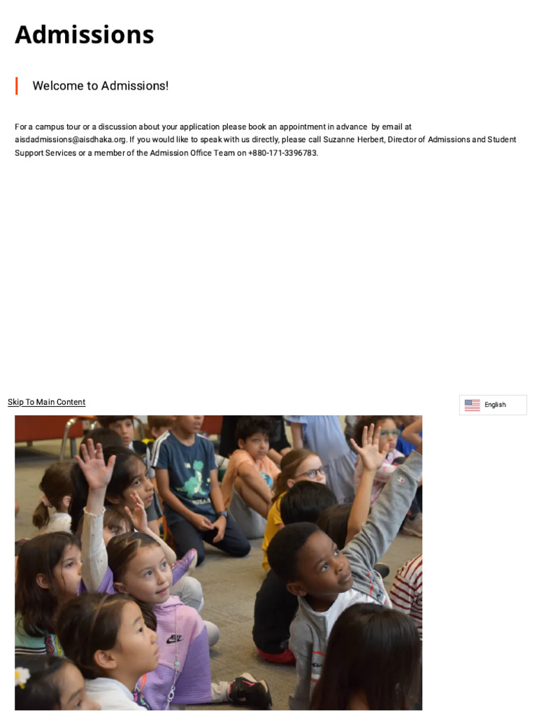 AISD Admissions Process Overview | PDF