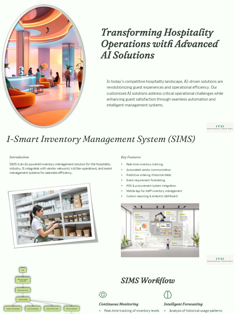 AI Solutions for Hospitality Efficiency | PDF | Automation | Artificial ...