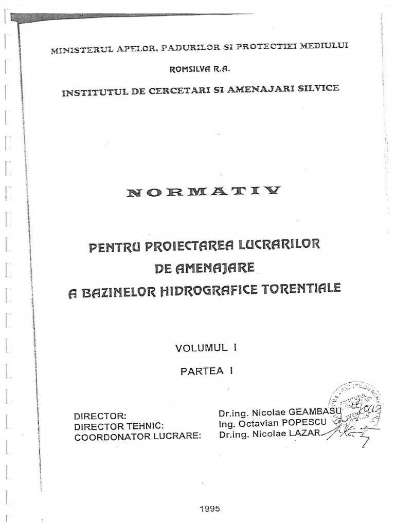 Normativ Vol1 P1 Amenaj Torenti | PDF