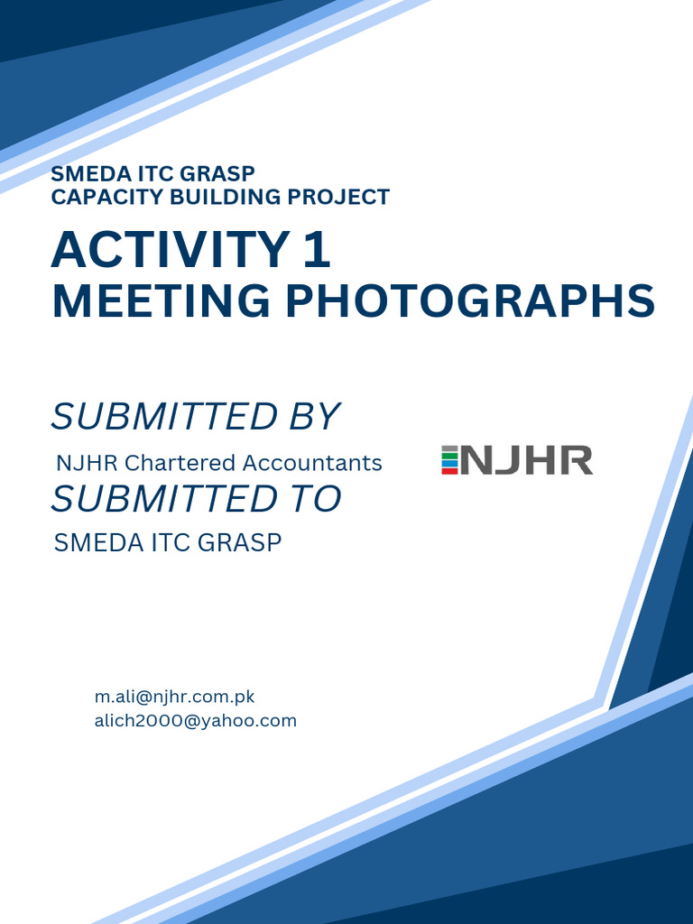 Blue Professinal Report Cover Page | PDF