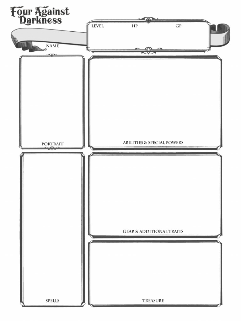 4AD-Fillable Character Sheets | PDF
