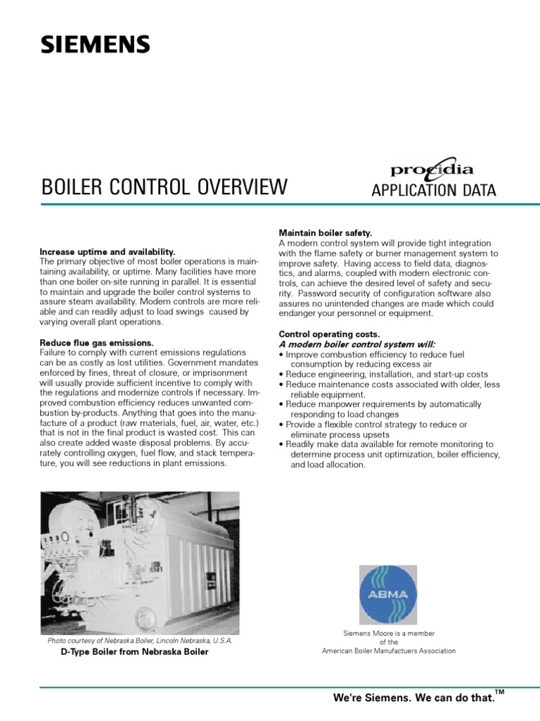 Siemens Boiler Control Application | PDF | Boiler | Chimney