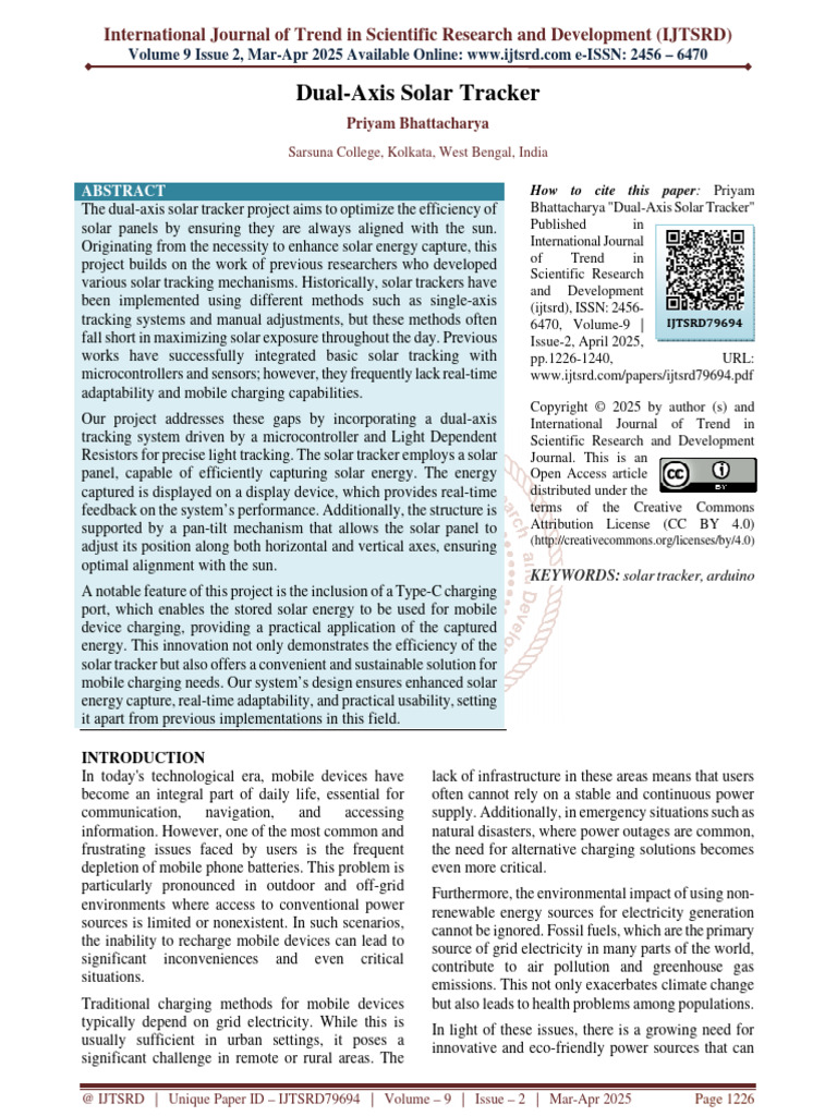 Dual Axis Solar Tracker | PDF | Solar Panel | Resistor