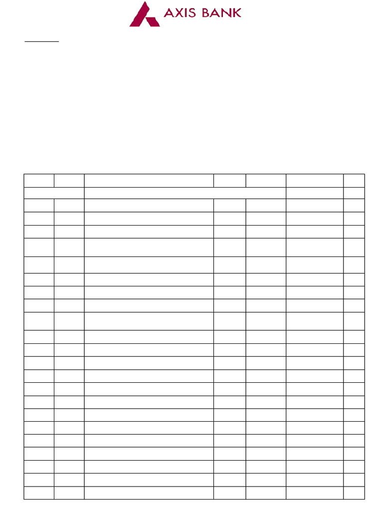 Axis Bank Statement 2024 | PDF | Debit Card | Financial Services