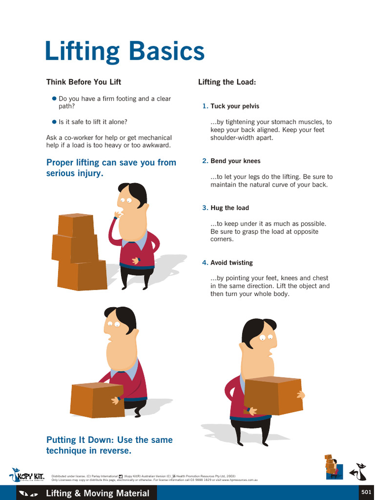 Safe Manual Lifting Techniques | PDF