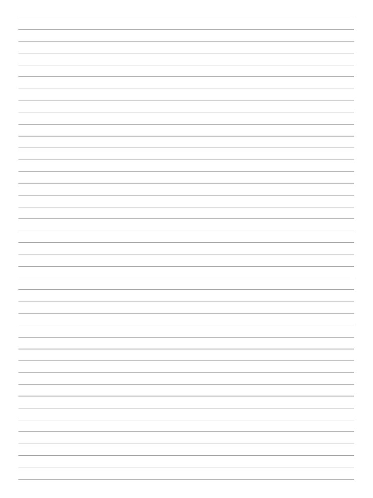 Template Garis Sedang 7mm | PDF