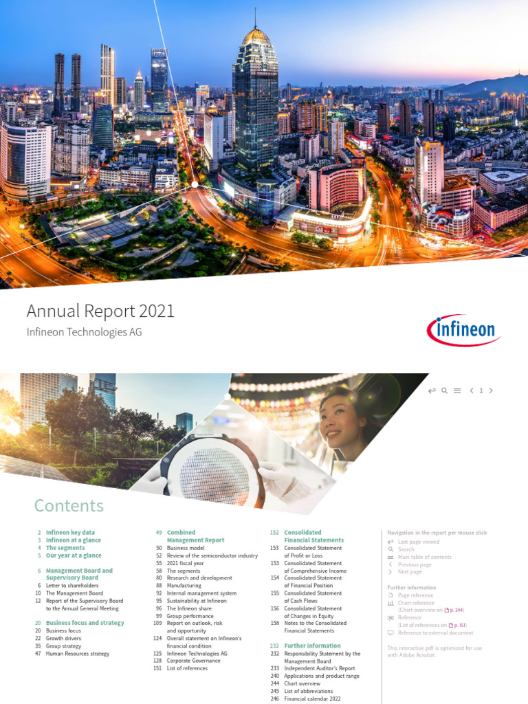 Infineon Annual Report 2021 | PDF