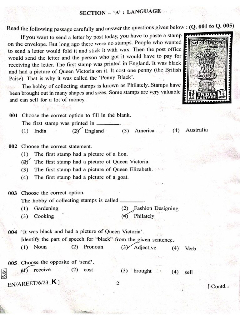 Set K - Sainik AISSEE 2023 | PDF