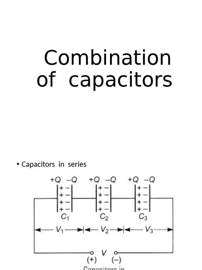Combination of Capacitors | PDF