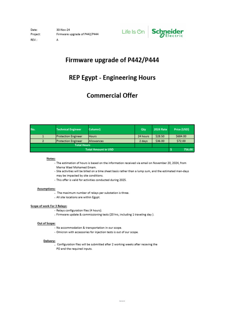 Firmware Upgrade of MICOM P442 | PDF