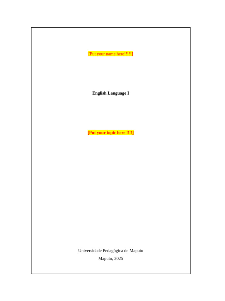 Cover Page Sample-4 | PDF