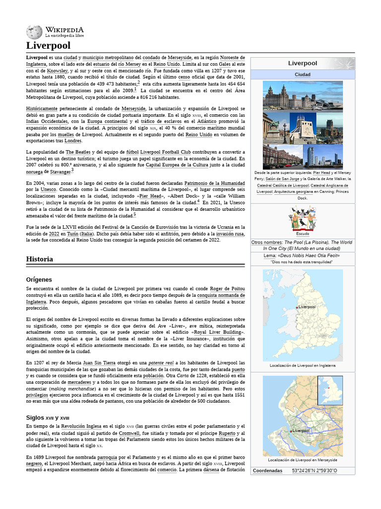 Liverpool | PDF | Liverpool