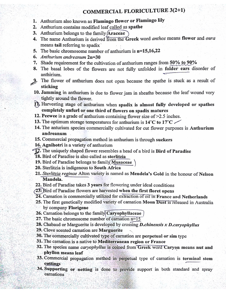 Floriculture Printed Bits | PDF
