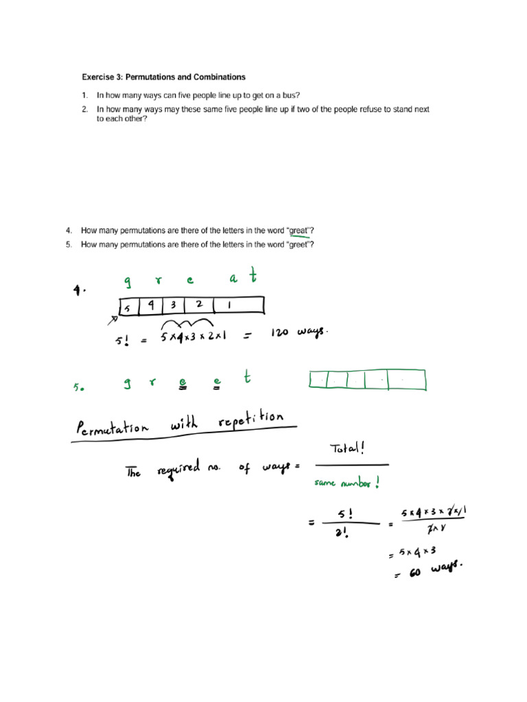 Topic 10 Permutation and Combinations 19042023 | PDF