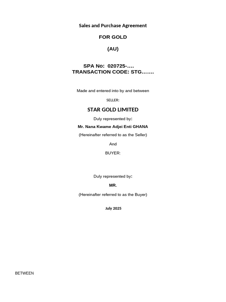 Draft Spa July | PDF | Letter Of Credit | Arbitration